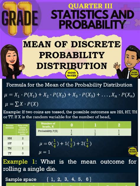 Mean Variance And Standard Deviation Of Discrete Probability