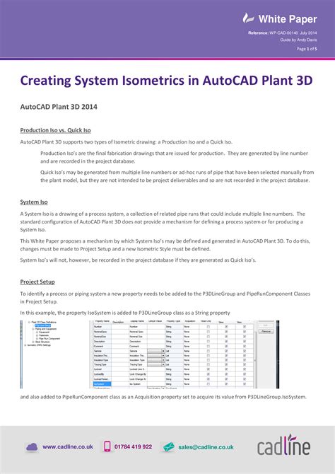 pdf creating system isometrics in autocad plant 3d · pdf filecreating system isometrics in