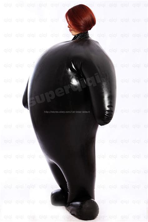 Latexrubbergummi045mm Inflatable Catsuit Ball Mask Hood Suit Unique