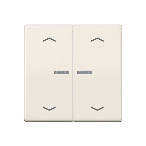 Jung Home Push Button 2 Gang With Arrow Symbols Ivory Bt As 17102 P