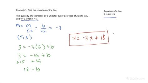 Linear Equation Example