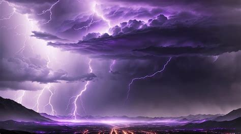 Premium Ai Image Lightning Strike In The Night Sky 3d Rendering