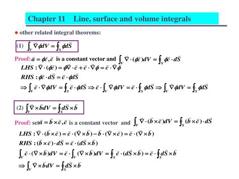 PPT Chapter 11 Line Surface And Volume Integrals PowerPoint Presentation ID 688474