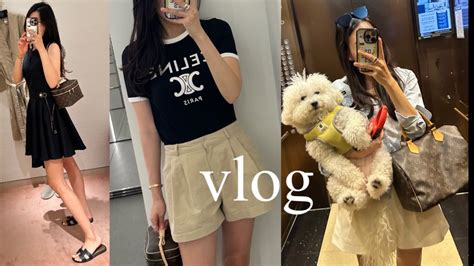 Vlog 모노그램에 환장한 나날들🤎 오크베리 먹고 땀땀디저트로 먹는 일상🐷 20년전 유물 스피디백 발굴 코스 Cos 신상