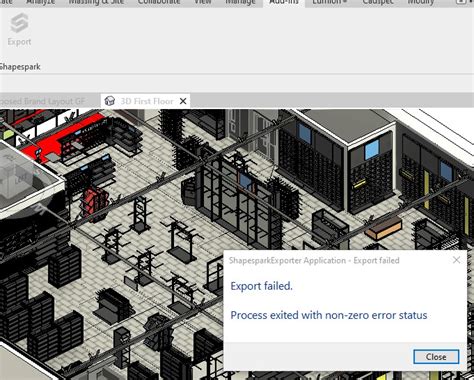 Export Failed From Revit Shapespark Community