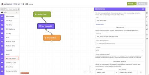 run executable node losant documentation