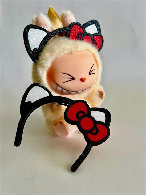 Hello Kitty Labubu Ears Free 3d Print Model Makerworld