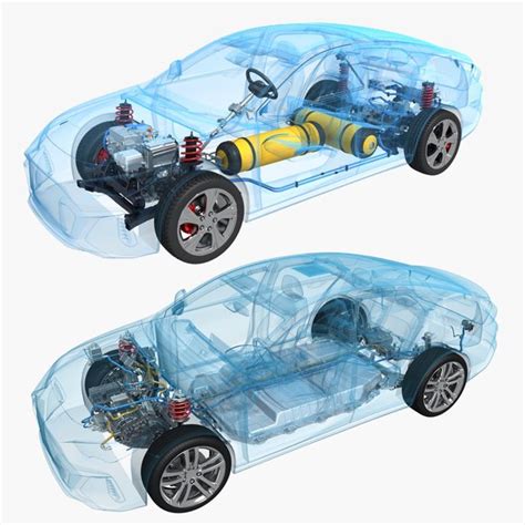 전기차 섀시 X Ray 및 수소차 섀시 X Ray 3d 모델 Turbosquid 2148407