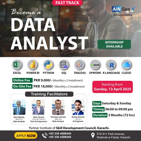 Ain Become A Certified Data Analyst Starting 13th April 2025 Elevate Your Career With Our