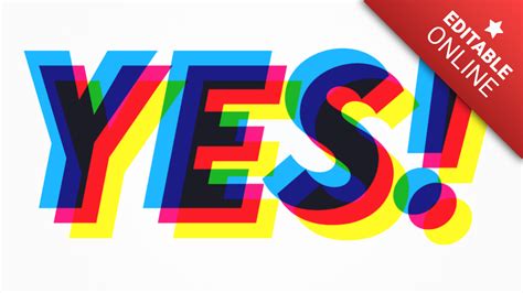 Offset Text Effect Font Generator