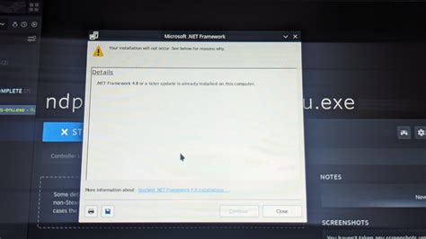 How Do You Uninstall Net Framework 48 From The Deck Rsteamdeck