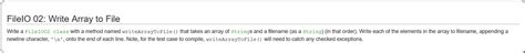 Answered Write A Fileio02 Class Witha Method Bartleby