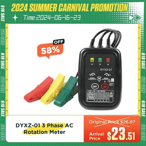 Duoyi Dyxz 01 Dyxz 02 3 Phase Detector Rotation Tester Non Contact Phase Sequence Detector Meter 