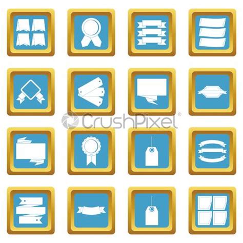 Different Colorful Labels Icons Azure Stock Vector 4623422 Crushpixel