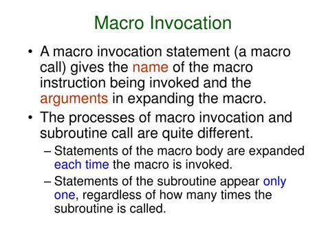 PPT Macro Processors Basic Functions Machine Independent Features