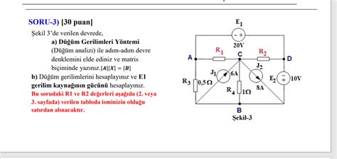 Solved A Step By Step Circuit With The Node Voltages Method