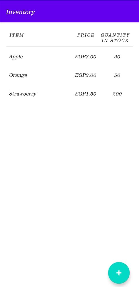 Github Mahmoudelfouly Inventory App An App Uses Database To Store Items Name Quantity And