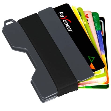알루미늄 합금 Rfid 카드 홀더 도난 방지 Edc 지갑 동전 저장 상자 키 카드 홀더 색상 회색 본체