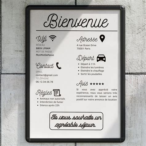 Welcome Message Template For Your Airbnb Rental Available In Canva And Pdf Format Etsy