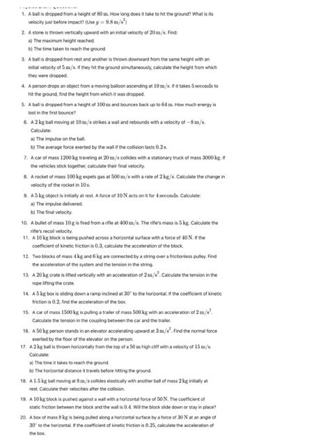 Physics Exam Questions Pdf