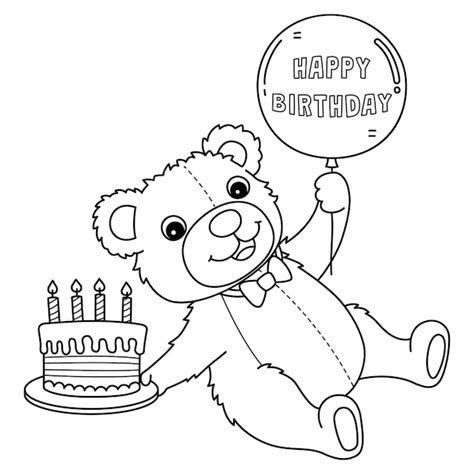 11 페이지 무료로 다운로드 가능한 생일 캐릭터 색칠 도안 벡터 And 일러스트 Freepik