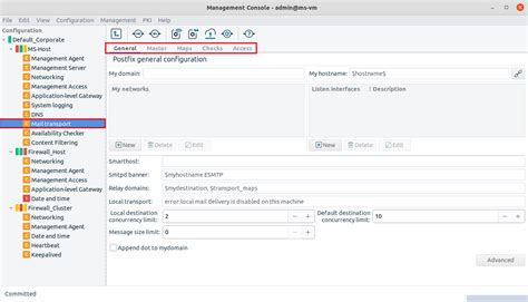 9 3 1 1 Procedure Configuring Postfix With MC Proxedo Network Security Suite 2