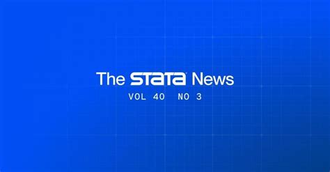 Stata News New Features Ml And More Statacorp Llc Posted On The Topic Linkedin