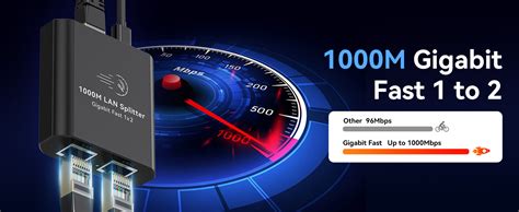 Amazon Com AILVLVNG Ethernet Splitter 1 To 2 1000Mbps Internet Cable Splitter 1 In 2 Out High