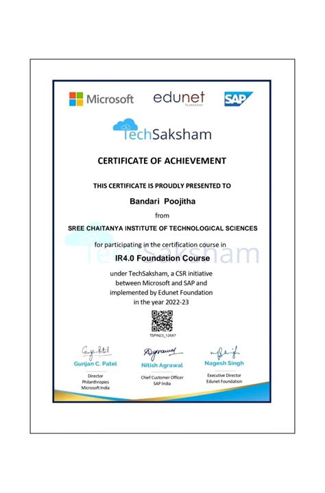 Bandari Poojitha On Linkedin I Have Successfully Completed The