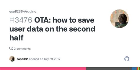 OTA How To Save User Data On The Second Half Issue 3476 Esp8266