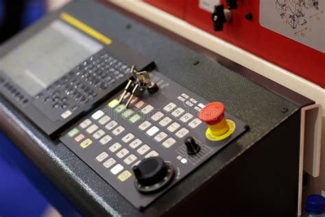 cnc lathe machine control panel close up stock image image of