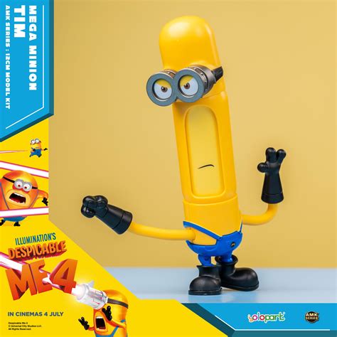 Despicable Me 4 Amk Series Mega Minion Tim Model Kit Yolopark