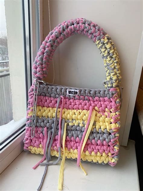 Вязаные сумки ручной работы из Санкт-Петербурга 🍭 | Crochet bag pattern ...