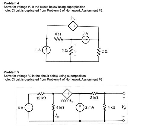 solved problem 4 solve for voltage vx in the circuit below