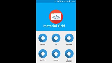 Display Images In Custom Grid View Using Material Design In Android Studio YouTube