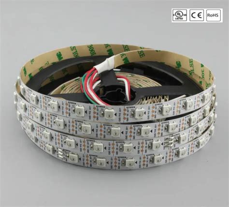 高流明数字可寻址60led可编程rgb Led灯条ws2812b Ip68 Buy 高流明数字可寻址rgb Led灯条，可编程rgb