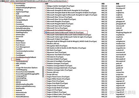 Windows修改系统字体方法 不需要第三方软件 知乎