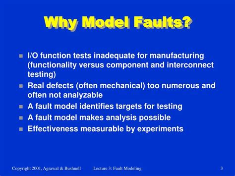 PPT VLSI Testing Lecture 3 Fault Modeling PowerPoint Presentation