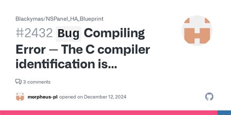 `bug` Compiling Error The C Compiler Identification Is Unknown