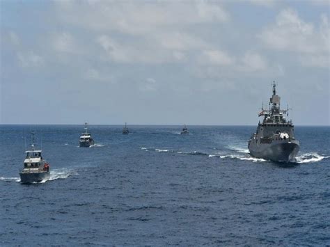 Indian War Vessel Ins Tarkash Takes Part In Joint Maritime Exercise With Nigerian Navy