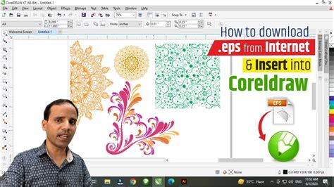How To Download Eps From Internet And Insert Into Coreldraw Youtube