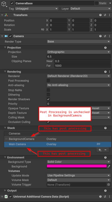 Render Background Without Post Processing Unity Engine Unity