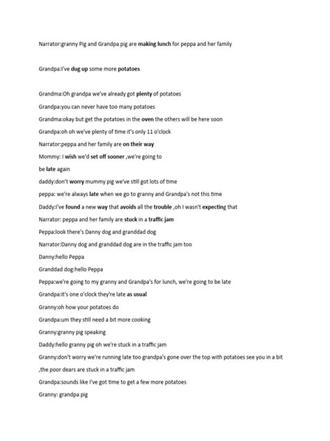 Traffic Jam Script Pdf