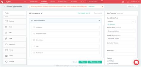 Add The Global Field To Content Types