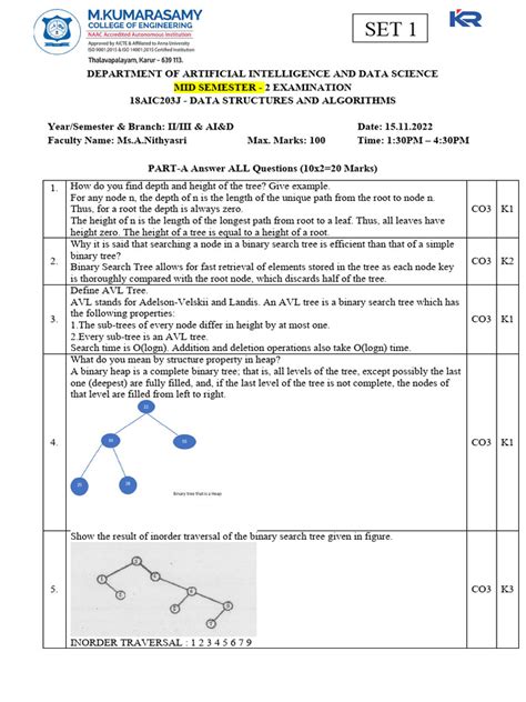 Qp Format Mid Sem 2 Answer Key Pdf Information Retrieval Applied Mathematics