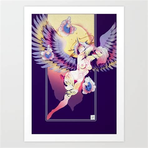 Angel Pin Up Art Print By Skaalk Society6