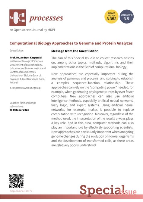 Pdf Computational Biology Approaches To Genome And Protein Analyzes