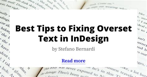 Best Tips To Fixing Overset Text In Indesign Step By Step Guide Redokun