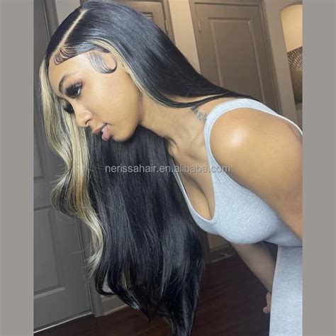 Jet Black Hair With Highlights