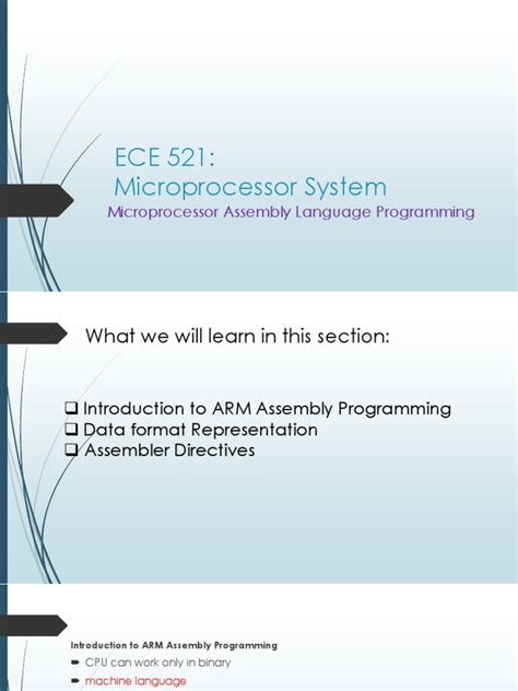 lecture 4 ece521 mp assembly language pdf assembly language